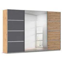 Kleiderschrank Rauch "Schwebet&uuml;renschrank OTTO ́s Choice Garderobe Schrank TOP ANGEBOT Avola", beige (eiche artisan, graumetallic, leisten chrom), B:315cm H:210cm T:62cm, Holzwerkstoff, Schr&auml;nke, Kleiderschrank, mit eleganten Zierleisten in Chrom, Schwarz oder Wei&szlig; MADE IN GERMANY, Topseller