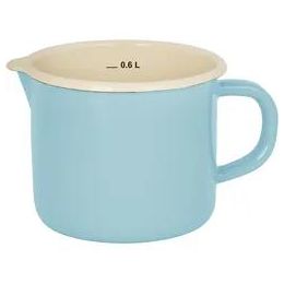 Kr&uuml;ger Milchtopf KR&Uuml;GER "Sylt", blau (pastell, blau), B:10cm H:9,5cm L:14,5cm &Oslash;:10cm, T&ouml;pfe, Induktion