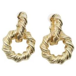 Paar Ohrstecker "Twista", Damen, Gr. Metall, gold (golden), Collezione Alessandro, Ohrringe