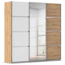 Kleiderschrank Rauch "Schwebet&uuml;renschrank OTTO ́s Choice Garderobe Schrank TOP ANGEBOT Avola", beige (eiche artisan, alpinwei&szlig;, leisten chrom), B:203cm H:229cm T:62cm, Holzwerkstoff, Schr&auml;nke, Kleiderschrank, mit eleganten Zierleisten in Chrom, Schwarz oder Wei&szlig; MADE IN GERMANY, Topseller