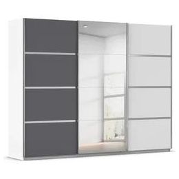 Kleiderschrank Rauch "Schwebet&uuml;renschrank OTTO ́s Choice Garderobe Schrank TOP ANGEBOT Avola", wei&szlig; (alpinwei&szlig;, graumetallic, leisten chrom), B:271cm H:229cm T:62cm, Holzwerkstoff, Schr&auml;nke, Kleiderschrank, mit eleganten Zierleisten in Chrom, Schwarz oder Wei&szlig; MADE IN GERMANY, Topseller