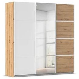 Kleiderschrank Rauch "Schwebet&uuml;renschrank OTTO ́s Choice Garderobe Schrank TOP ANGEBOT Avola", beige (eiche artisan, alpinwei&szlig;, leisten wei&szlig;), B:203cm H:210cm T:62cm, Holzwerkstoff, Schr&auml;nke, Kleiderschrank, mit eleganten Zierleisten in Chrom, Schwarz oder Wei&szlig; MADE IN GERMANY, Topseller