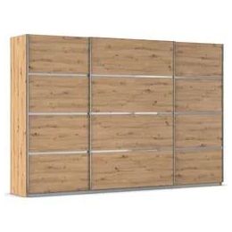 Kleiderschrank Rauch "Schwebet&uuml;renschrank OTTO ́s Choice Garderobe Schrank TOP ANGEBOT Avola", braun (eiche artisan, leisten chrom), B:315cm H:229cm T:62cm, Holzwerkstoff, Schr&auml;nke, Kleiderschrank, mit eleganten Zierleisten in Chrom, Schwarz oder Wei&szlig; MADE IN GERMANY