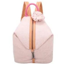 Cityrucksack Fritzi aus Preussen "Marit Frottee Limited Barbie", Damen, Gr. B/H/T: 31cm, rosa, Baumwollmischung, unifarben, Rucks&auml;cke Cityrucksack, mit abnehmbarem Haarband