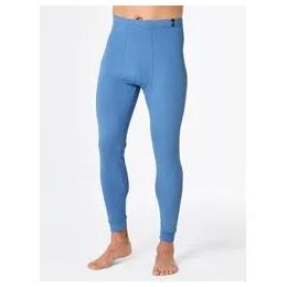 w&auml;schepur Lange Unterhose W&Auml;SCHEPUR, Herren, Gr. 8, 2 Stk., blau (mittelblau, mittelblau, bedruckt), 100% Baumwolle, Unterhosen Lange Unterhose
