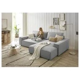 Home Affaire "NEU: SHERWOOD XXL 284, Big-Sofa L-Form, tiefe Sitzfl&auml;che 95 cm, Cord" Recamiere rechts/links, als Schlafsofa stellbar, Cord u. Leinenoptik