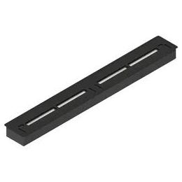 Echtfeuer-Dekokamin Xaralyn "Brenner 11814LB", schwarz, B:118cm H:8cm L:14cm, Edelstahl, Dekokamine