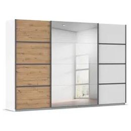 Kleiderschrank Rauch "Schwebet&uuml;renschrank OTTO ́s Choice Garderobe Schrank TOP ANGEBOT Avola", wei&szlig; (alpinwei&szlig;, eiche artisan, leisten graumetallic), B:315cm H:229cm T:62cm, Holzwerkstoff, Schr&auml;nke, Kleiderschrank, mit eleganten Zierleisten in Chrom, Schwarz oder Wei&szlig; MADE IN GERMANY