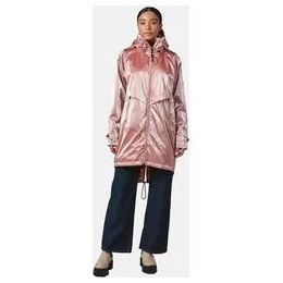 Langmantel Ragwear "Frodik Shine", Damen, Gr. S (36), rosa (altrosa), Obermaterial: 100% Nylon; Innenfutter: 100% Polyester, oversize kniefrei, hoch geschlossener Ausschnitt, verstellbar,&Auml;rmel ohne &Auml;rmelschlitz Umschlagbund mit Druckknopf,verstellbar, M&auml;ntel, oversized Damen Parka im Metallic-Look