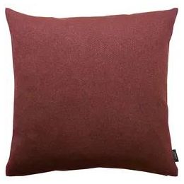 Dekokissen HOMING "Kalmar" Gr. 1, rot (rubinrot, unifarben), B:48cm L:48cm, Polyester, Dekokissen_Sitzkissen_Kissenh&uuml;llen, Pflegeleicht