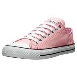 Sneaker Ethletic "Trainer White Cap Lo Cut", Damen, Gr. 36, rosa (strawberry pink p, just wei&szlig;), Obermaterial: 100% Baumwolle; Sohle: 100% Naturkautschuk, Schuhe Sneaker, Keine Angabe