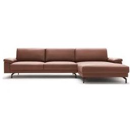 Ecksofa "CR.450 elegantes Designsofa mit hohem Sitzkomfort", braun (signalbraun), B:294cm H:95cm T:178cm, CREATION BY ROLF BENZ, Sofas, Ecksofa