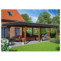 Skan Holz Einzelcarport SKANHOLZ "Wendland", braun, B/H/T: 210cm x, Carports
