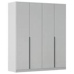Dreht&uuml;renschrank OTTO HOME "Kleiderschrank Schrank Garderobe AGORDO TOPSELLER Schlafzimmer", grau (seidengrau), B:181cm H:210cm T:54cm, Holzwerkstoff, Schr&auml;nke, Dreht&uuml;renschrank, durchdachte Innenausstattung, in 8 Breiten und 2 H&ouml;hen MADE IN GERMANY, Topseller