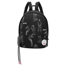 Cityrucksack Fritzi aus Preussen "Apres Ski Limited Barbie", Damen, Gr. B/H/T: 29cm, schwarz, Nylon, bedruckt, Rucks&auml;cke Cityrucksack, mit dekorativem Barbie-Print