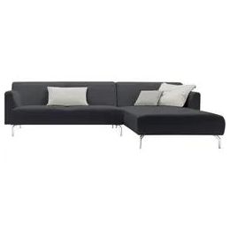 Ecksofa "CR.446 Designsofa mit erstklassigem Sitzkomfort zum Wohlf&uuml;hlen", schwarz (signalschwarz oskar), B:296cm H:82cm T:179cm, CREATION BY ROLF BENZ, Sofas, Ecksofa, in minimalistischer, schwereloser Optik, Breite 296 cm