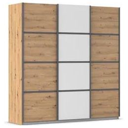 Kleiderschrank Rauch "Schwebet&uuml;renschrank OTTO ́s Choice Garderobe Schrank TOP ANGEBOT Avola", wei&szlig; (eiche artisan, alpinwei&szlig;, leisten graumetallic), B:203cm H:210cm T:62cm, Holzwerkstoff, Schr&auml;nke, Kleiderschrank, mit eleganten Zierleisten in Chrom, Schwarz oder Wei&szlig; MADE IN GERMANY