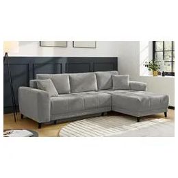 Jockenh&ouml;fer Ecksofa JOCKENH&Ouml;FER GRUPPE "Beverly, inklusive Bettfunktion", grau (grau 417, 19), B:251cm T:100cm, Korpus: 100% Polyester;Kissen: 100% Polyester, Sofas, Ecksofa, Stauraum / Bettkasten, Ottmane links oder rechts montierbar, Topseller