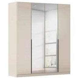 Dreht&uuml;renschrank OTTO HOME "Kleiderschrank Kleiderschr&auml;nke Schrank Garderobe AGORDO mit Glasfront", beige (beige, glas beige (champagner)), B:181cm H:229cm T:54cm, Holzwerkstoff, Schr&auml;nke, Dreht&uuml;renschrank, durchdachte Innenausstattung, in 8 Breiten und 2 H&ouml;hen MADE IN GERMANY