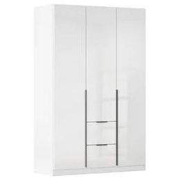 Dreht&uuml;renschrank OTTO HOME "Kleiderschrank Schrank Garderobe AGORDO mit Dekor- oder Hochglanzfront", wei&szlig; (alpinwei&szlig;, hochglanz wei&szlig;), B:136cm H:229cm T:54cm, Holzwerkstoff, Schr&auml;nke, Dreht&uuml;renschrank, mit Au&szlig;enschubk&auml;sten, in 7 Breiten und 2 H&ouml;hen MADE IN GERMANY