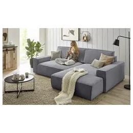 Home Affaire "NEU: SHERWOOD XXL 284, Big-Sofa L-Form, tiefe Sitzfl&auml;che 95 cm, Cord" Recamiere rechts/links, als Schlafsofa stellbar, Cord u. Leinenoptik