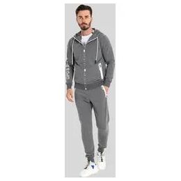 Cipo & Baxx Trainingsanzug CIPO & BAXX "HOMEWEAR", Herren, Gr. XL, grau (anthrazit), 80% Baumwolle, 15% Polyester, 5% Elasthan, bedruckt, Sportanz&uuml;ge Trainingsanzug, mit Allover-Musterung