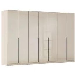 Dreht&uuml;renschrank OTTO HOME "Kleiderschrank Kleiderschr&auml;nke Schrank Garderobe AGORDO mit Glasfront", beige (beige, glas beige (champagner)), B:315cm H:229cm T:54cm, Holzwerkstoff, Schr&auml;nke, Dreht&uuml;renschrank, durchdachte Innenausstattung, in 8 Breiten und 2 H&ouml;hen MADE IN GERMANY