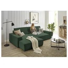 Home Affaire "NEU: SHERWOOD XXL 284, Big-Sofa L-Form, tiefe Sitzfl&auml;che 95 cm, Cord" Recamiere rechts/links, als Schlafsofa stellbar, Cord u. Leinenoptik