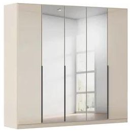 Dreht&uuml;renschrank OTTO HOME "Kleiderschrank Kleiderschr&auml;nke Schrank Garderobe AGORDO mit Glasfront", beige (beige, glas beige (champagner)), B:226cm H:210cm T:54cm, Holzwerkstoff, Schr&auml;nke, Dreht&uuml;renschrank, durchdachte Innenausstattung, in 8 Breiten und 2 H&ouml;hen MADE IN GERMANY
