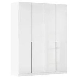 Dreht&uuml;renschrank OTTO HOME "Kleiderschrank Schrank Garderobe AGORDO TOPSELLER Schlafzimmer", wei&szlig; (alpinwei&szlig;, hochglanz wei&szlig;), B:181cm H:229cm T:54cm, Holzwerkstoff, Schr&auml;nke, Dreht&uuml;renschrank, durchdachte Innenausstattung, in 8 Breiten und 2 H&ouml;hen MADE IN GERMANY, Topseller