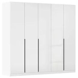 Dreht&uuml;renschrank OTTO HOME "Kleiderschrank Schrank Garderobe AGORDO TOPSELLER Schlafzimmer", wei&szlig; (alpinwei&szlig;, hochglanz wei&szlig;), B:226cm H:210cm T:54cm, Holzwerkstoff, Schr&auml;nke, Dreht&uuml;renschrank, durchdachte Innenausstattung, in 8 Breiten und 2 H&ouml;hen MADE IN GERMANY, Topseller