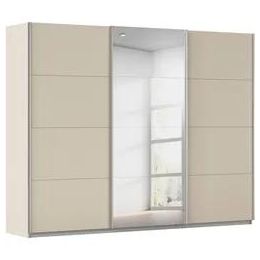 Schwebet&uuml;renschrank OTTO HOME "Kleiderschrank Schrank Schlafzimmerschrank Garderobe AGORDO", beige (beige (champagner), griffleisten alufarbig), B:271cm H:229cm T:62cm, Holzwerkstoff, Schr&auml;nke, Schwebet&uuml;renschrank, Top Innenausstattung, in 4 Breiten und 2 H&ouml;hen MADE IN GERMANY, Topseller