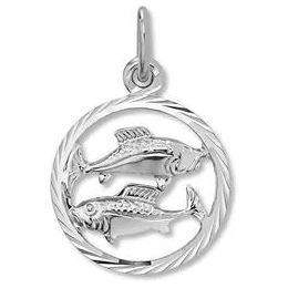 Sternzeichenanh&auml;nger ONE ELEMENT "Sternzeichen Anh&auml;nger aus 925 Silber", silber, Schmuckanh&auml;nger, Damen, Fische, Steinbock, Silber 925 (Sterlingsilber), Sinnbild Ihrer Pers&ouml;nlichkeit &ndash; eine sch&ouml;ne Idee zum Verschenken