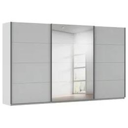 Schwebet&uuml;renschrank OTTO HOME "Kleiderschrank Schrank OTTO ́S CHOICE Garderobe AGORDO", grau (seidengrau), B:360cm H:229cm T:62cm, Holzwerkstoff, Schr&auml;nke, Schwebet&uuml;renschrank, Top Innenausstattung, in 4 Breiten und 2 H&ouml;hen MADE IN GERMANY, Topseller