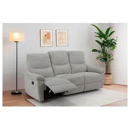 3-Sitzer Home Affaire, grau (hellgrau), B:207cm T:91cm, Sofas, 105-150 Relax- und Liegeposition, Federkernpolsterung
