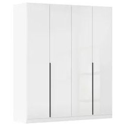 Dreht&uuml;renschrank OTTO HOME "Kleiderschrank Schrank Garderobe AGORDO TOPSELLER Schlafzimmer", wei&szlig; (alpinwei&szlig;, hochglanz wei&szlig;), B:181cm H:210cm T:54cm, Holzwerkstoff, Schr&auml;nke, Dreht&uuml;renschrank, durchdachte Innenausstattung, in 8 Breiten und 2 H&ouml;hen MADE IN GERMANY, Topseller