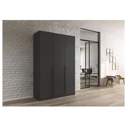 Dreht&uuml;renschrank OTTO HOME "Kleiderschrank Schrank Garderobe AGORDO TOPSELLER Schlafzimmer", grau (graumetallic), B:136cm H:229cm T:54cm, Holzwerkstoff, Schr&auml;nke, Dreht&uuml;renschrank, durchdachte Innenausstattung, in 8 Breiten und 2 H&ouml;hen MADE IN GERMANY, Topseller