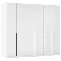 Dreht&uuml;renschrank OTTO HOME "Kleiderschrank Schrank Garderobe AGORDO TOPSELLER Schlafzimmer", wei&szlig; (alpinwei&szlig;, hochglanz wei&szlig;), B:271cm H:229cm T:54cm, Holzwerkstoff, Schr&auml;nke, Dreht&uuml;renschrank, durchdachte Innenausstattung, in 8 Breiten und 2 H&ouml;hen MADE IN GERMANY, Topseller