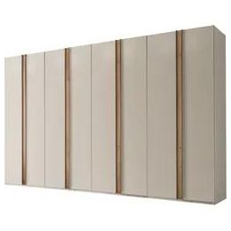 Dreht&uuml;renschrank Wiemann "Lagos", beige (champagner, dekor), B:393,1cm H:216cm T:58cm, Holzwerkstoff, Schr&auml;nke, Dreht&uuml;renschrank, inkl. T&uuml;rend&auml;mpfung