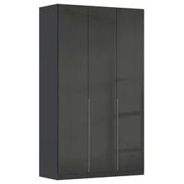 Dreht&uuml;renschrank OTTO HOME "Kleiderschrank Schrank Garderobe AGORDO TOPSELLER Schlafzimmer", grau (graumetallic, effektgrau hochglanz), B:136cm H:229cm T:54cm, Holzwerkstoff, Schr&auml;nke, Dreht&uuml;renschrank, durchdachte Innenausstattung, in 8 Breiten und 2 H&ouml;hen MADE IN GERMANY, Topseller