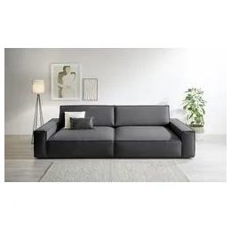 Big-Sofa Home Affaire "NEU: SHERWOOD XXL, Big-Sofa (316cm), extra tiefe Sitzfl&auml;che 95 cm", grau (anthrazit), B:316cm H:90cm T:135cm, 100% Polyester, Sofas, Big-Sofa, bequemer Sitzkomfort, Cord u. Leinenoptik, Kedernaht