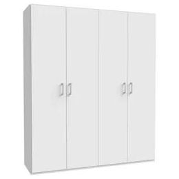 Dreht&uuml;renschrank FORTE, wei&szlig;, B:177,5cm H:210,5cm T:54,2cm, Schr&auml;nke, Dreht&uuml;renschrank, Dreht&uuml;renschrank, Stauraum, Zubeh&ouml;r optional bestellbar