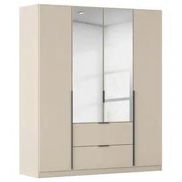 Dreht&uuml;renschrank OTTO HOME "Kleiderschrank Schrank Garderobe AGORDO mit Dekor- oder Hochglanzfront", beige (champagner), B:181cm H:210cm T:54cm, Holzwerkstoff, Schr&auml;nke, Dreht&uuml;renschrank, mit Au&szlig;enschubk&auml;sten, in 7 Breiten und 2 H&ouml;hen MADE IN GERMANY