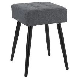 Hocker OTTO HOME "Louise", grau (anthrazit), B:32cm H:47cm T:32cm, Webstoff aus 100% Polyester, Hocker, Sitzhocker, quadratische Sitzfl&auml;che in 32 cm