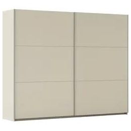 Schwebet&uuml;renschrank Rauch "AURELIO Kleiderschrank Garderobe TOPSELLER", beige (beige (champagner)), B:261cm H:210cm T:59cm, Holzwerkstoff, Schr&auml;nke, Schwebet&uuml;renschrank, 3 verschiedene Ausstattungsvarianten Griffe aus Metall MADE IN GERMANY