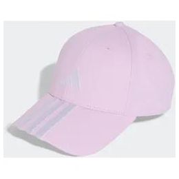 Baseball Cap Adidas PERFORMANCE "BBALL 3S CAP NL", Damen, pink (clear pink, wei&szlig;), Baumwolle, Caps