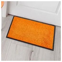 Fu&szlig;matte OTTO HOME "Fresh Step, Made in Belgium", orange, B:40cm H:9mm L:60cm, Obermaterial: 100% Polyamid, Teppiche, Fu&szlig;matte, f&uuml;r den Eingangsbereich, Uni-Farben, rutschhemmend, robust, waschbar