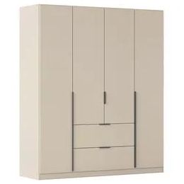 Dreht&uuml;renschrank OTTO HOME "Kleiderschrank Schrank Garderobe AGORDO mit Dekor- oder Hochglanzfront", beige (champagner), B:181cm H:210cm T:54cm, Holzwerkstoff, Schr&auml;nke, Dreht&uuml;renschrank, mit Au&szlig;enschubk&auml;sten, in 7 Breiten und 2 H&ouml;hen MADE IN GERMANY