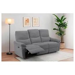 3-Sitzer Home Affaire, grau (anthrazit), B:207cm T:91cm, Sofas, 105-150 Relax- und Liegeposition, Federkernpolsterung