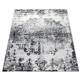 Teppich Paco Home "Tara 210", grau, B:60cm H:12mm L:100cm, Polypropylen (PP), Teppiche, Teppich, Kurzflor, Vintage Design, Wohnzimmer